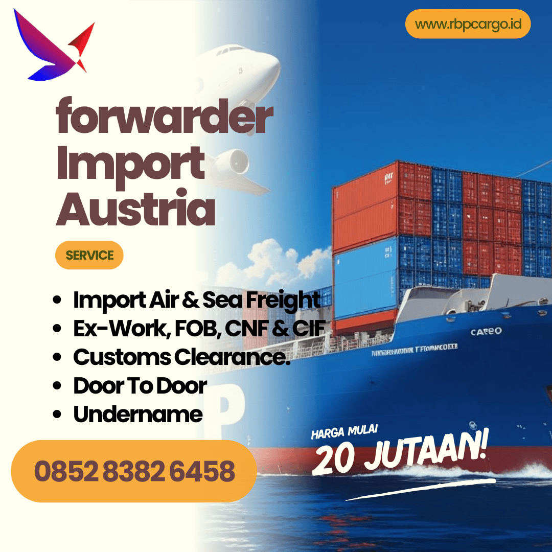 Cargo Udara dan Laut dari Austria ke Indonesia